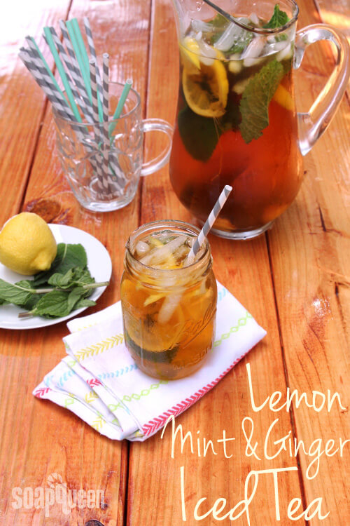 Soap Queen Cuisine: Lemon, Mint & Ginger Iced Tea – Soap Queen