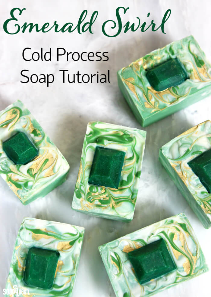 Emerald Swirl Cold Process Tutorial – Soap Queen